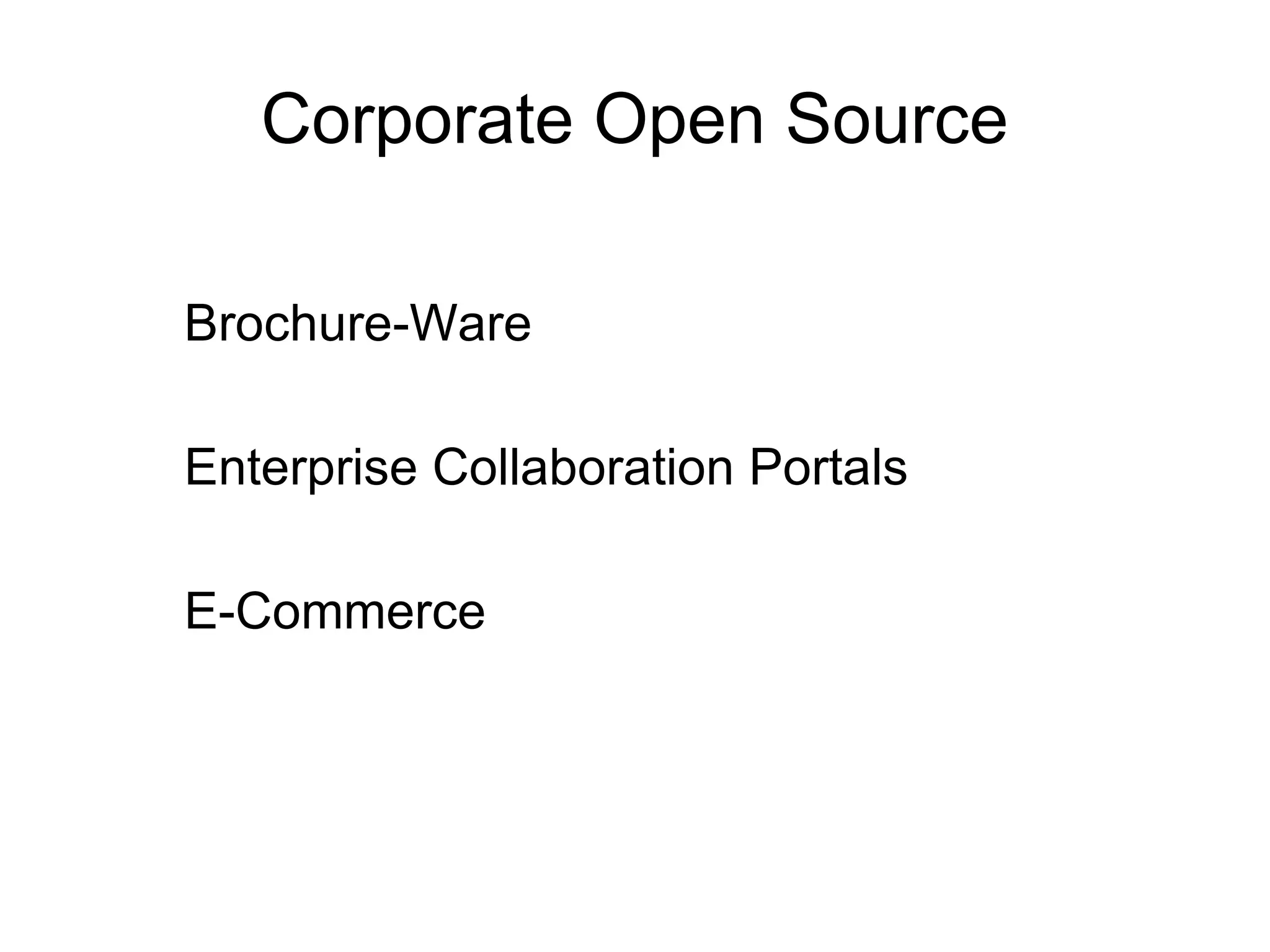 Corporate Open Source | PPT