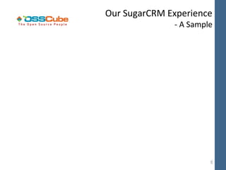 OSSCube SugarCRM Services | PPT