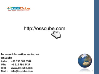 OSSCube SugarCRM Services | PPT