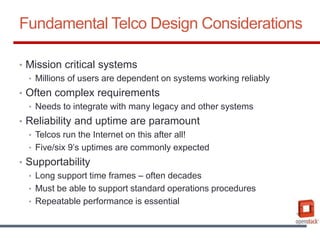 Designing Telco Scaled OpenStack Architectures | PPT