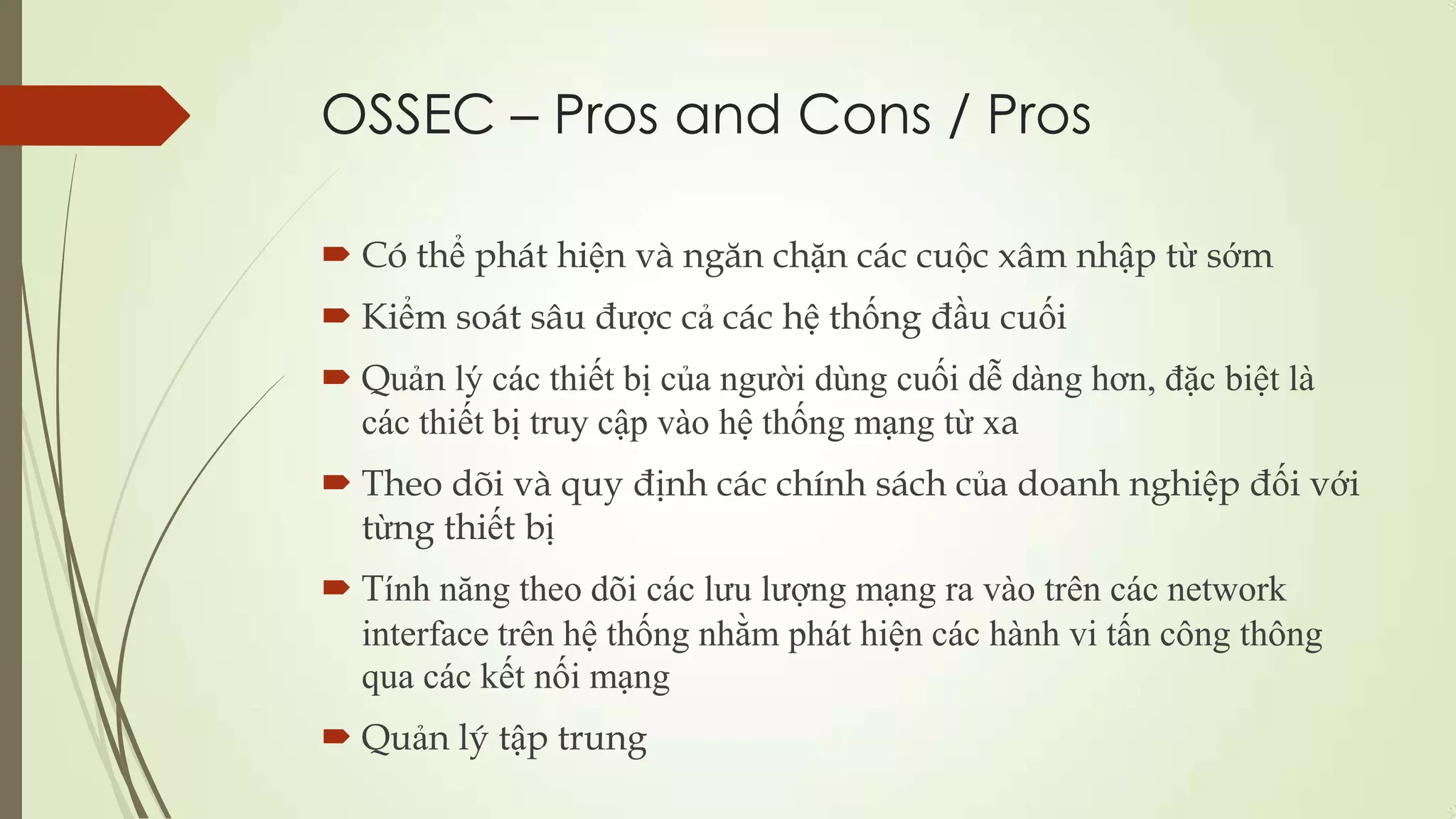 Ossec Host Based Intrusion Detection System Ppt