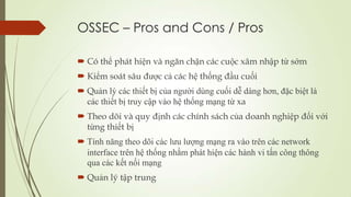 Ossec – host based intrusion detection system | PPTX