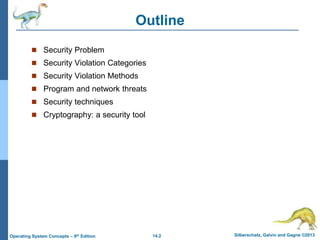 Operating system security Chapter 15(Security Slides) | PPT