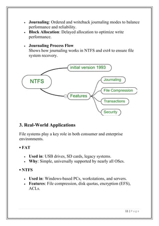 FILE SYSTEMS ARCHITECTURE: FAT VS NTFS VS EXT4 | PDF