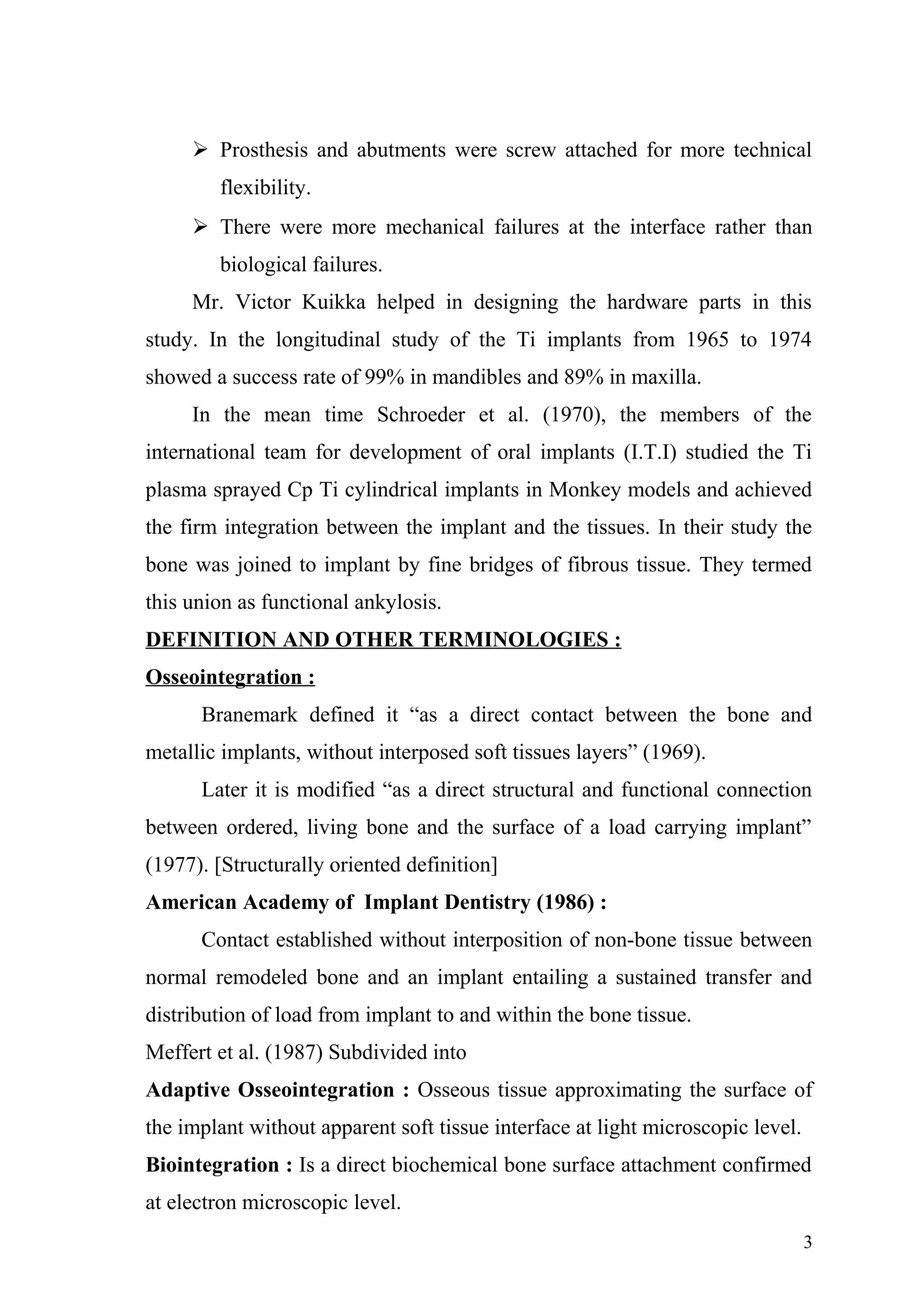 Osseointegration | DOC | Dental Health | Diseases and Conditions