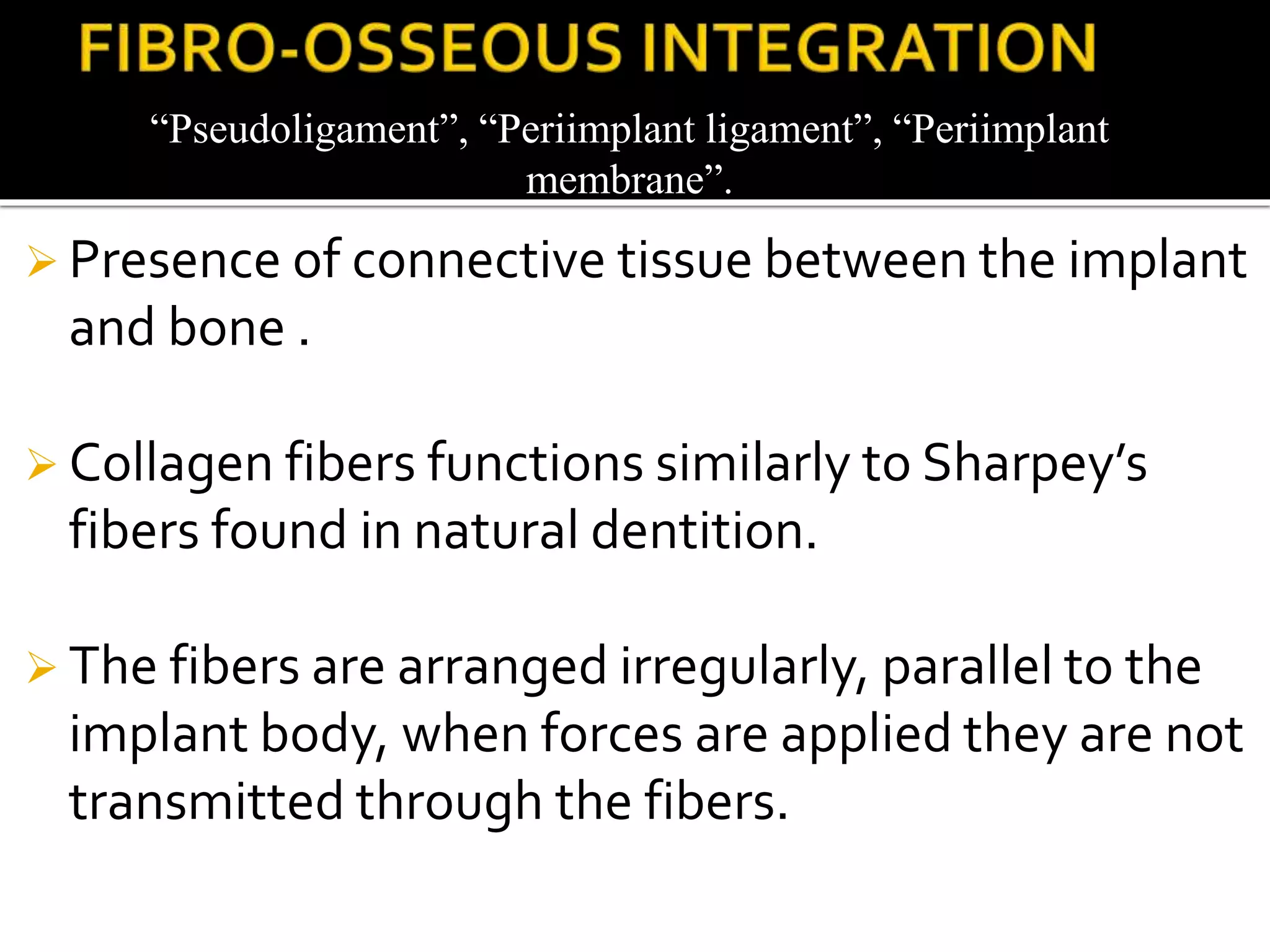 "OSSEOINTEGRATION" | PPTX