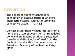 Osseointegration | PPT