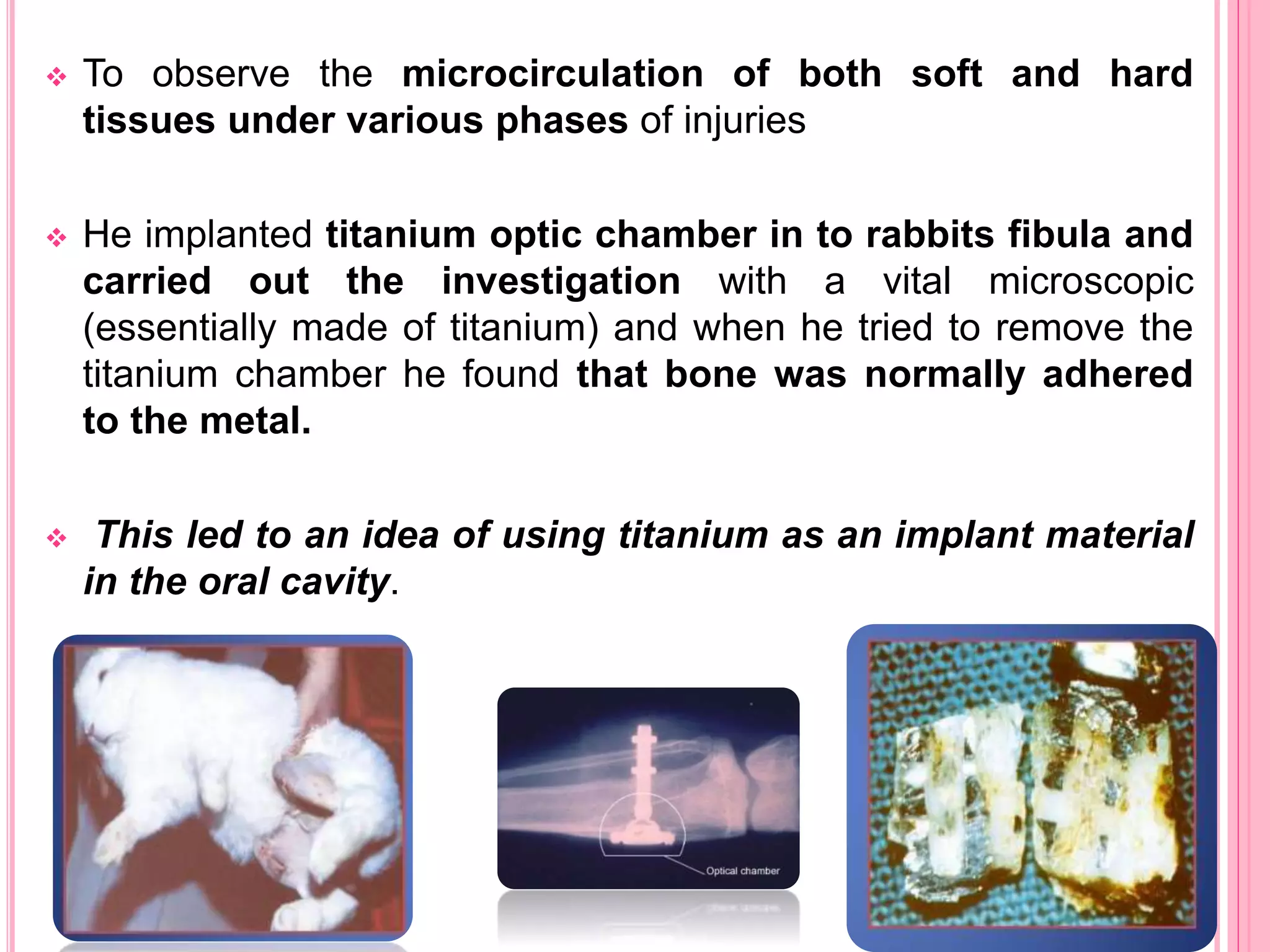 Osseointegration final | PPTX