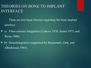 OSSEOINTEGRATION finL YR.pptnjkdfbjkfbnjk cgfnbncgf | PPT
