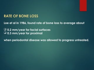 Periodontal Bone Loss and Patterns of Bone Destruction | PPTX