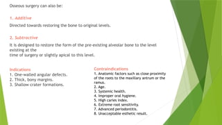 periodontal Osseous Surgery and its management.pptx