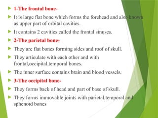 to study of the osseous system, different typs of bones and their ...