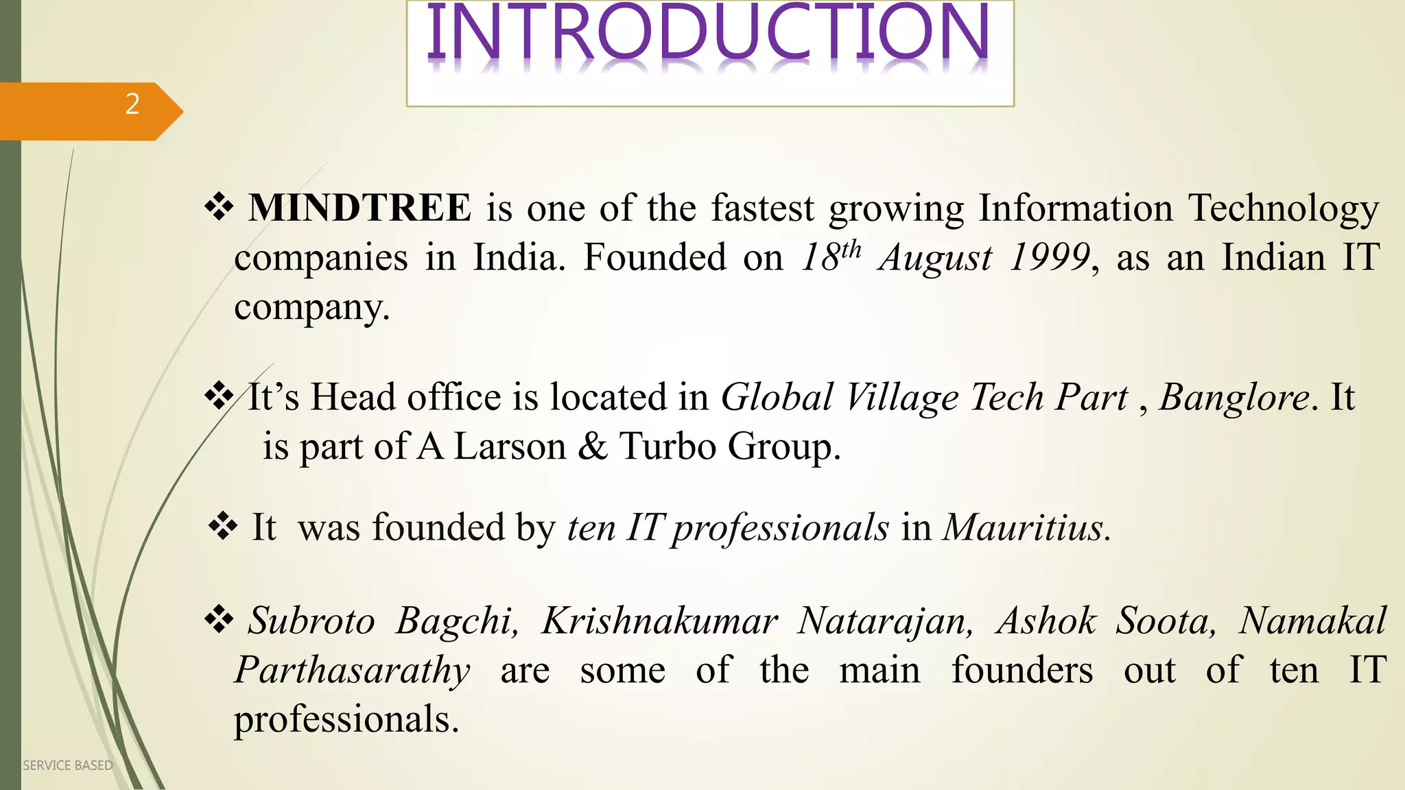 Operation Stratgy of Mindtree | PPT