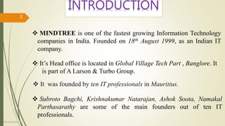 Operation Stratgy of Mindtree | PPT