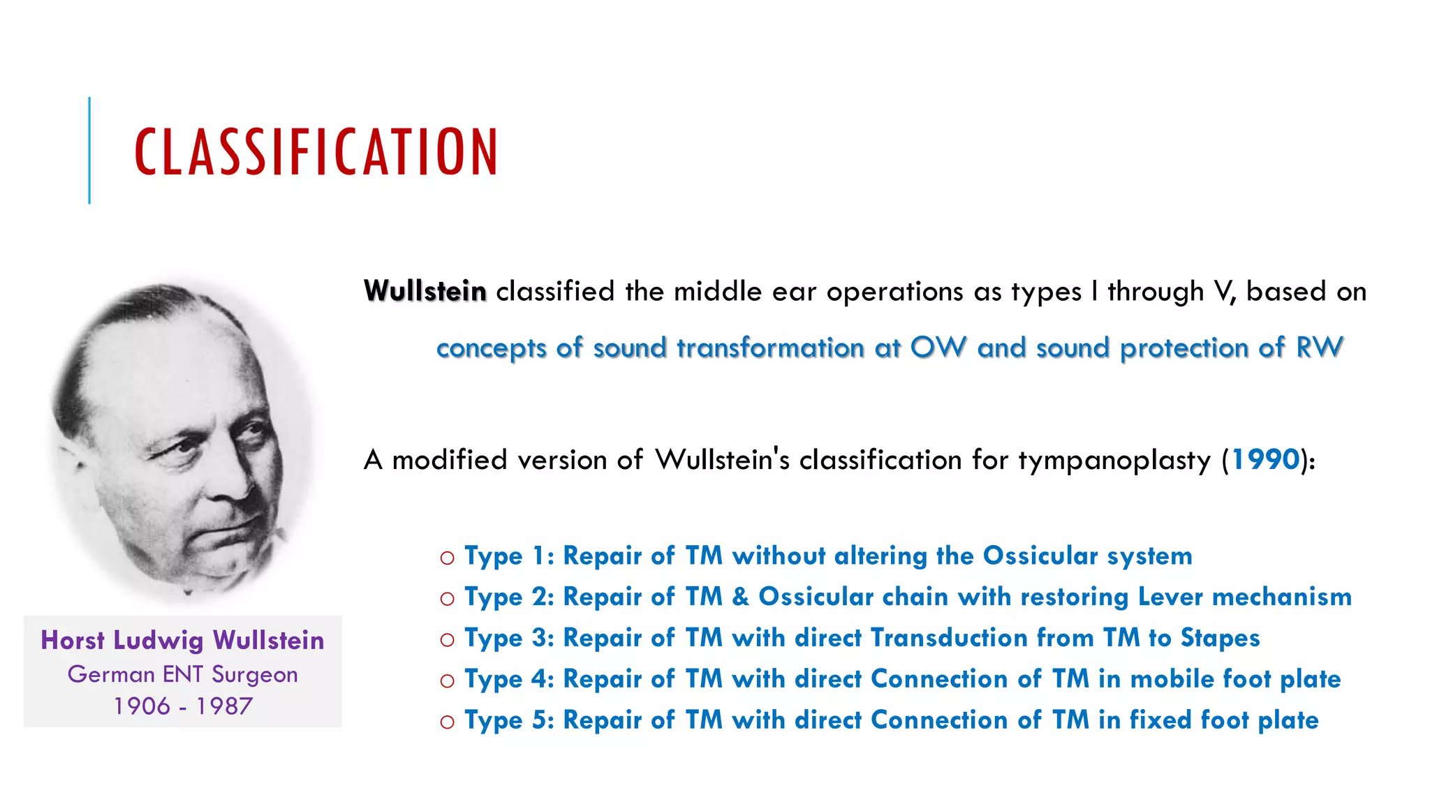 Tympanoplasty( Ossicular Chain Reconstruction) | PDF