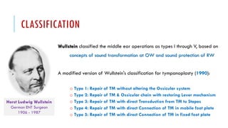 Tympanoplasty( Ossicular Chain Reconstruction) | PPT