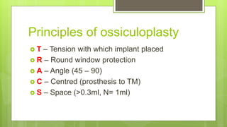 Ossiculoplasty | PPTX