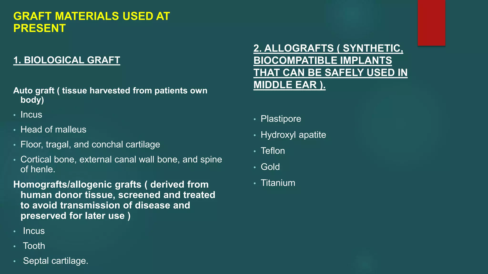 Ossiculoplasty | PPTX
