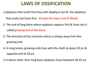 Bones and ossification | PPTX
