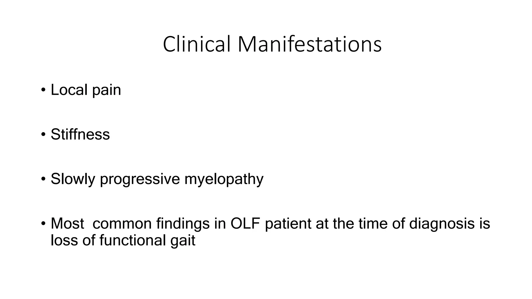 ossification of yellow ligament and management | PPT