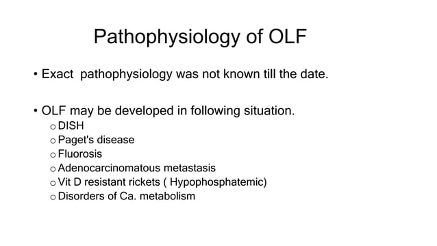 ossification of yellow ligament and management | PPT