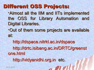 Oss In Libraries And We Information Professional | PPT | Operating Systems | Computer Software ...