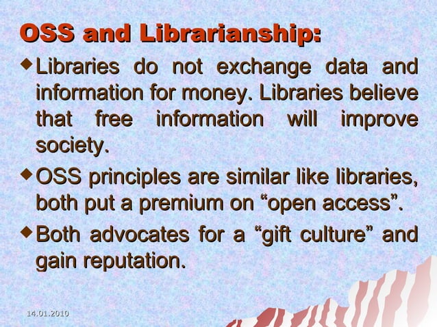 Oss In Libraries And We Information Professional Ppt Operating Systems Computer Software