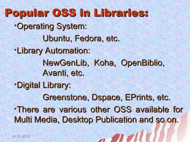 Oss In Libraries And We Information Professional | PPT | Operating ...