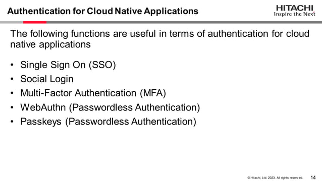 Guide of authentication and authorization for cloud native applications ...
