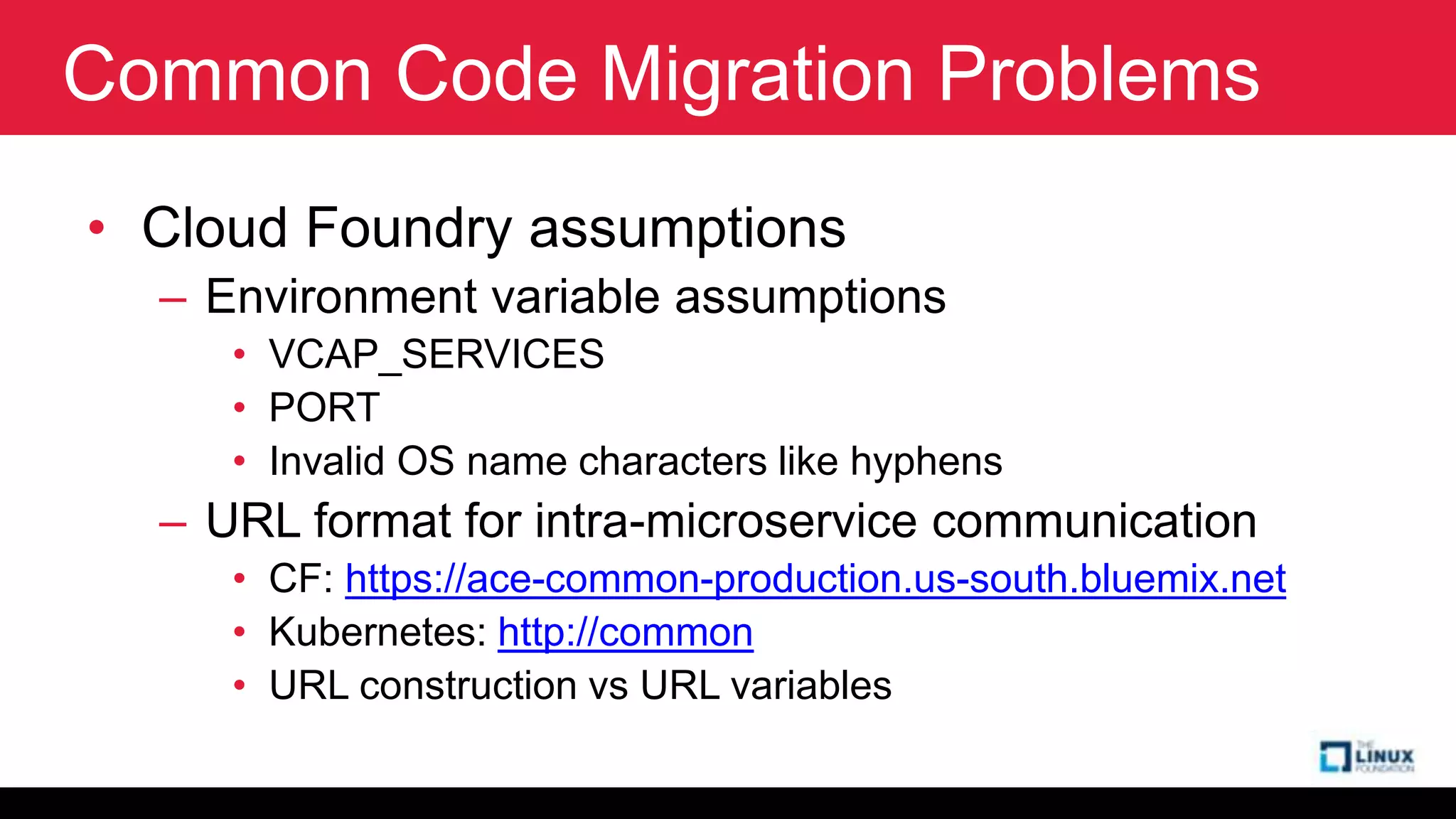 Migration of an Enterprise UI Microservice System from Cloud Foundry to ...