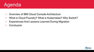 Migration of an Enterprise UI Microservice System from Cloud Foundry to ...