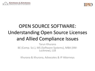 Open Source Software Legal Issues and Compliance | PDF