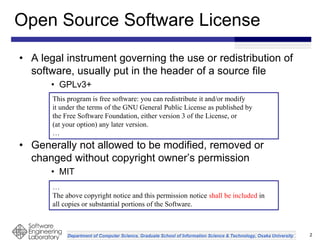 A Method to Detect License Inconsistencies for Large-Scale Open Source Projects | PPT