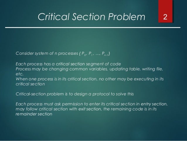 Peterson Critical Section Problem Solution