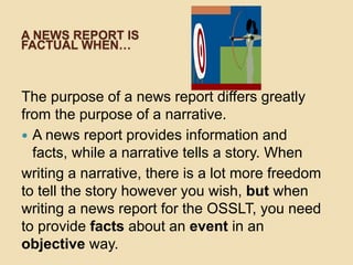 OSSLT PREP- NEWS ARTICLE | PPTX