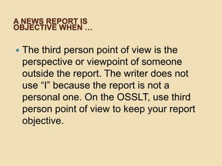 OSSLT PREP- NEWS ARTICLE | PPTX