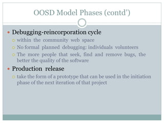 Oss model, lifecycle & development | PDF