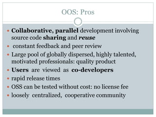 Oss model, lifecycle & development | PDF