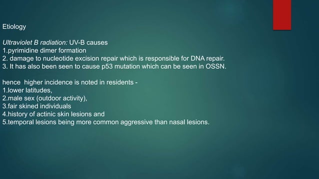 OSSN(ocular surface squamous neoplasia) | PPTX
