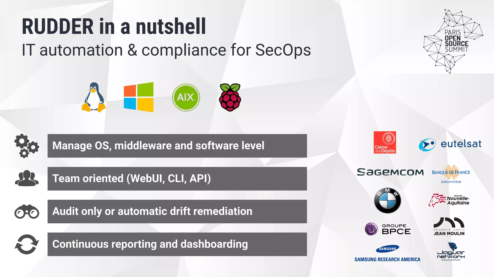 Servers compliance: audit, remediation, proof | PPT