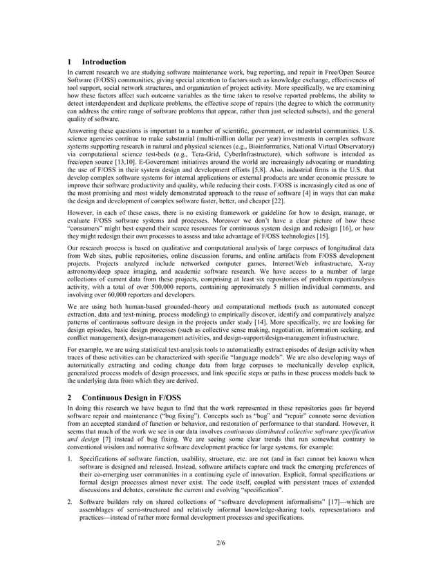 Understanding Continuous Design in F/OSS Projects | PDF | Operating Systems | Computer Software ...