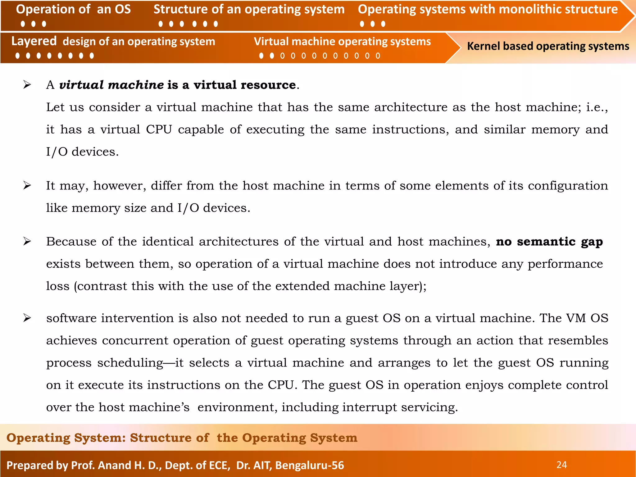 Structure of Operating System | PDF