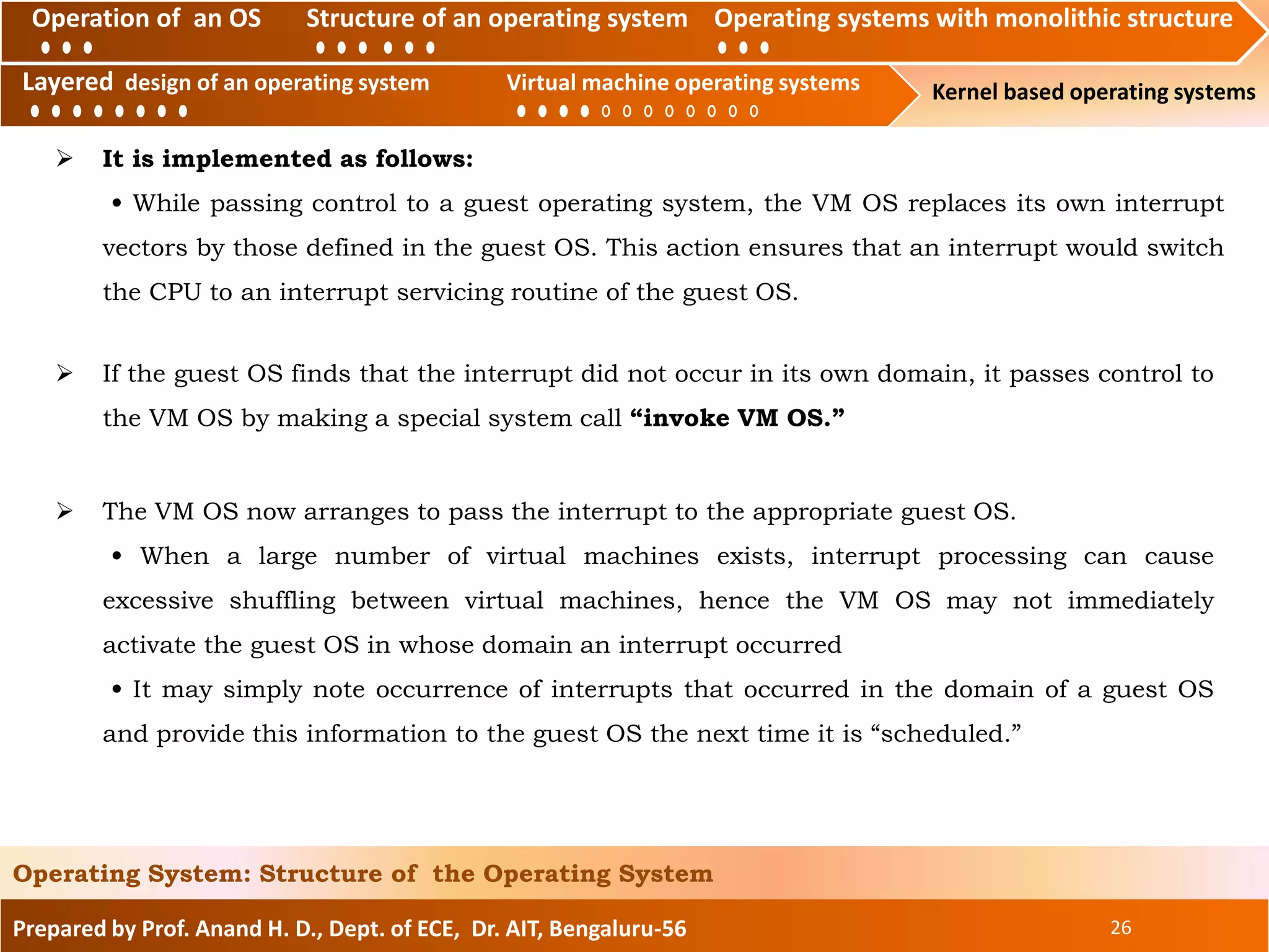 Structure of Operating System | PDF