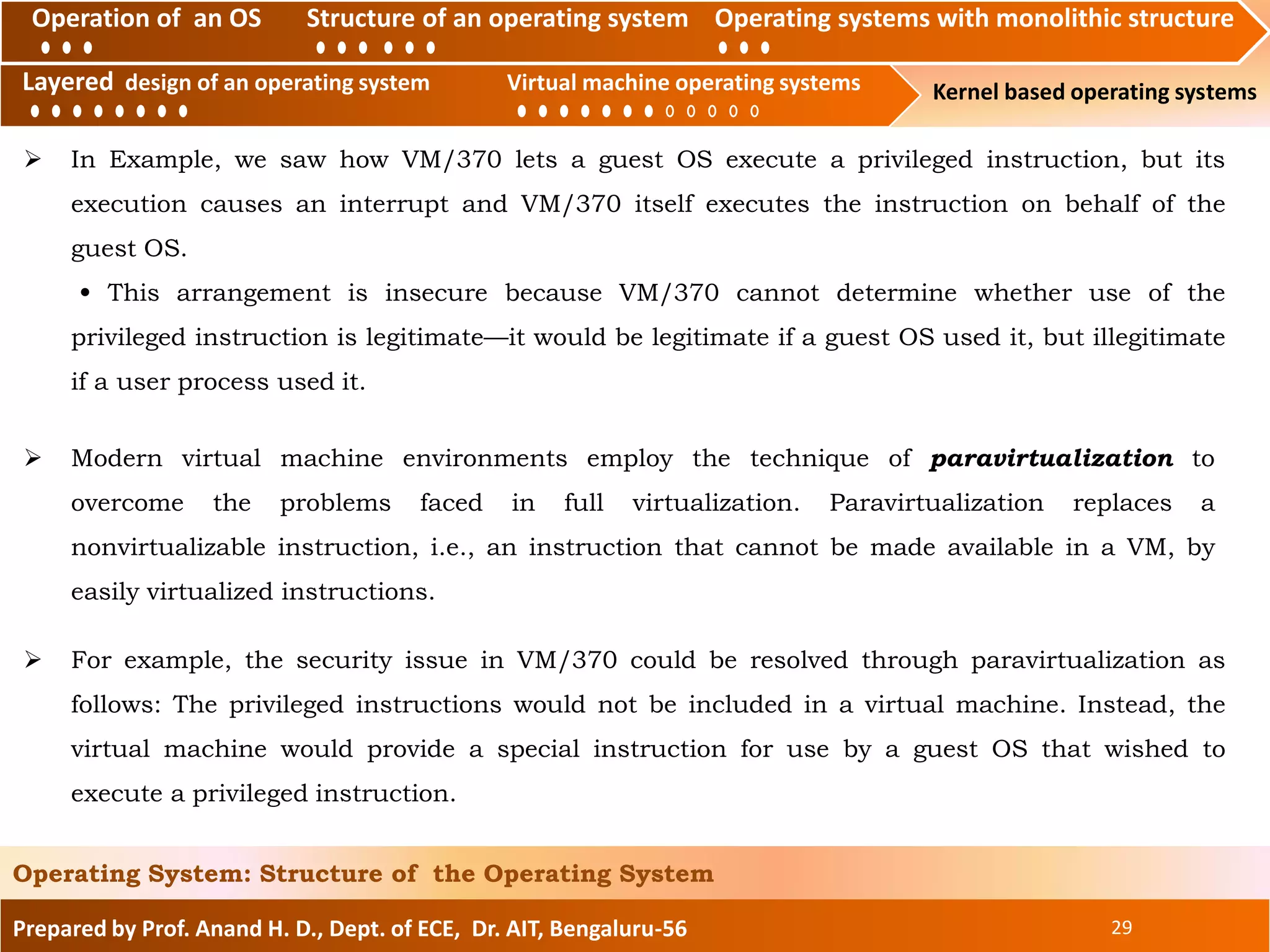 Structure of Operating System | PDF