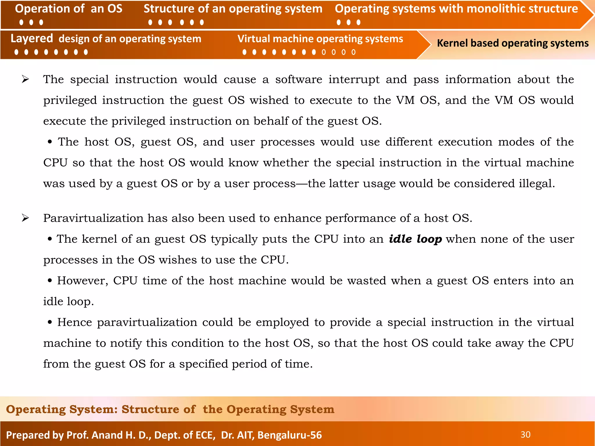 Structure of Operating System | PDF