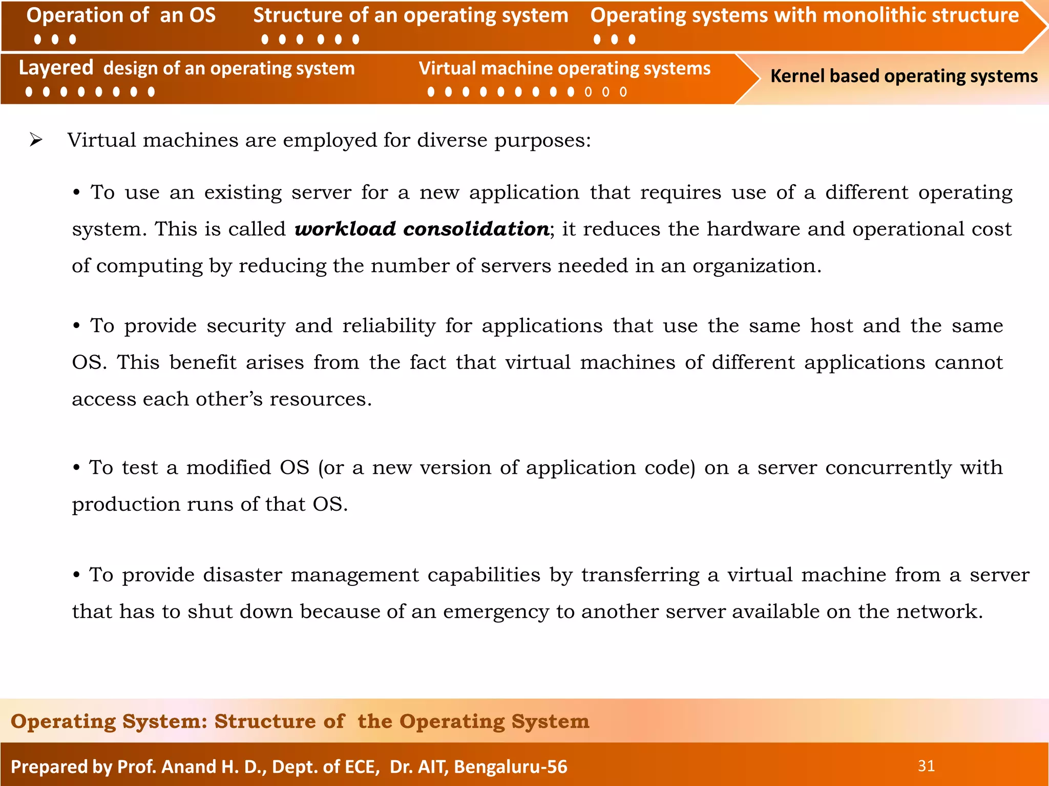 Structure of Operating System | PDF