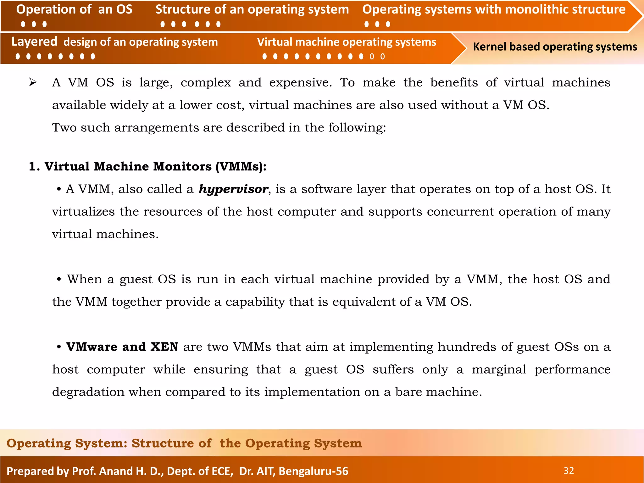 Structure of Operating System | PDF