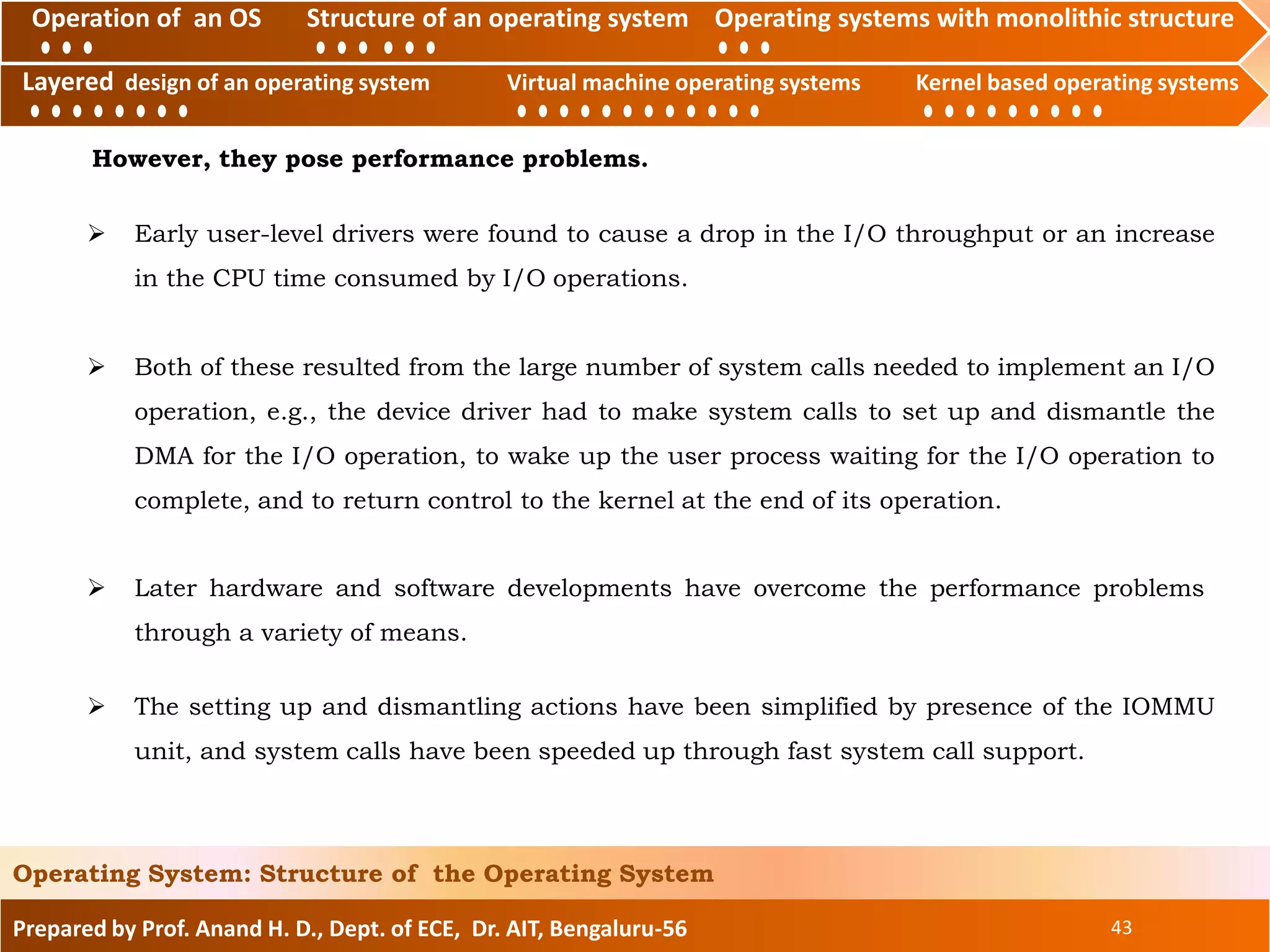 Structure of Operating System | PDF
