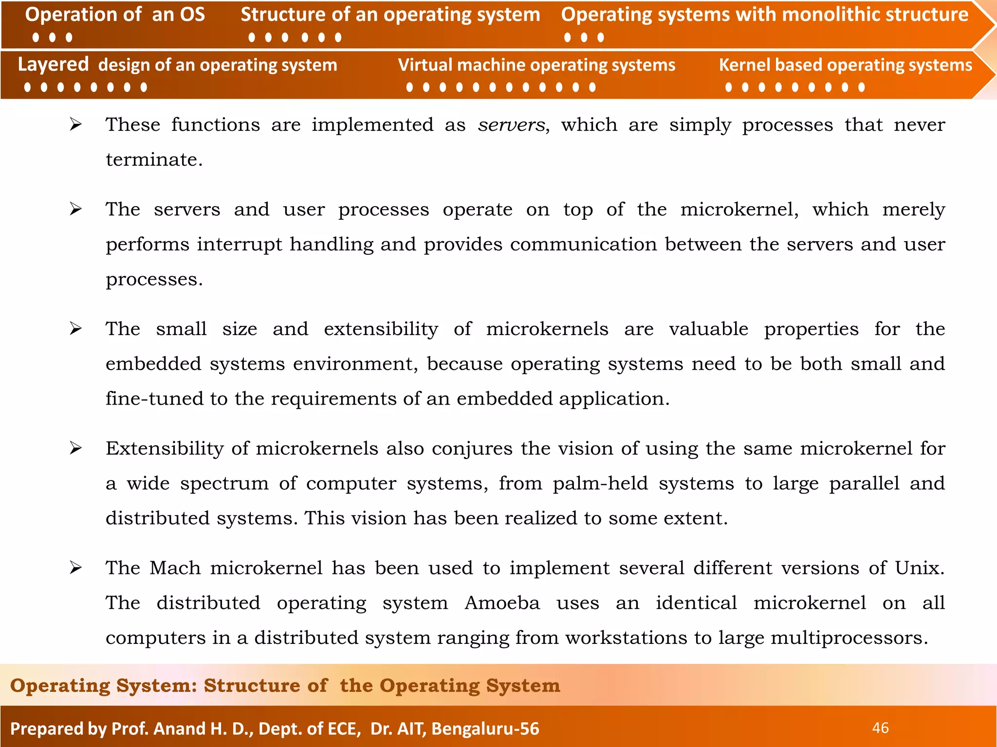 Structure of Operating System | PDF