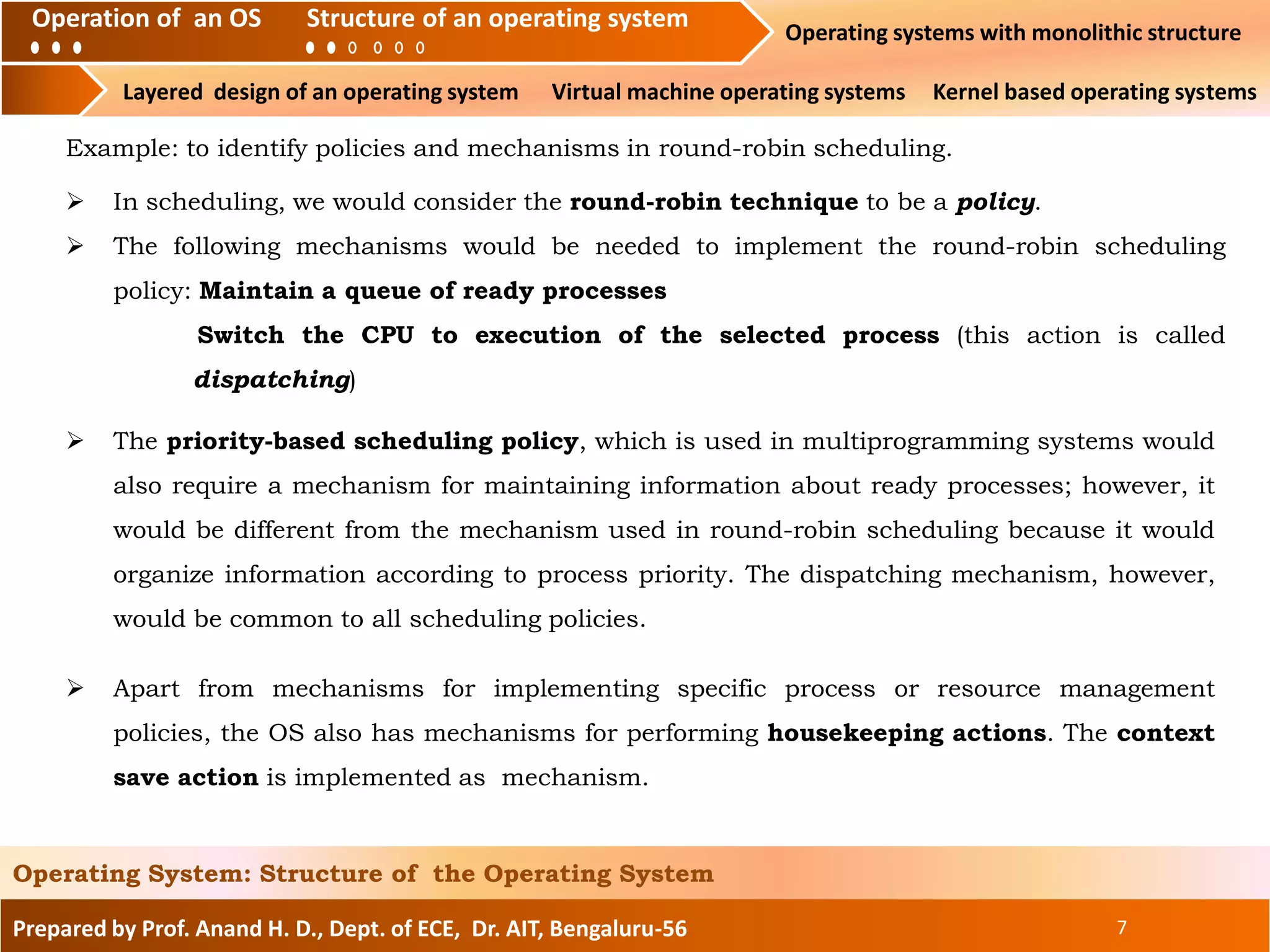 Structure of Operating System | PDF